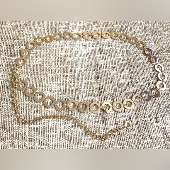 Accessories | Gold Metal Chain Belt Adjustable | Poshmark